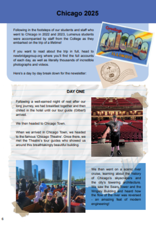 New Bridge Group - Chicago 2025 Day by Day